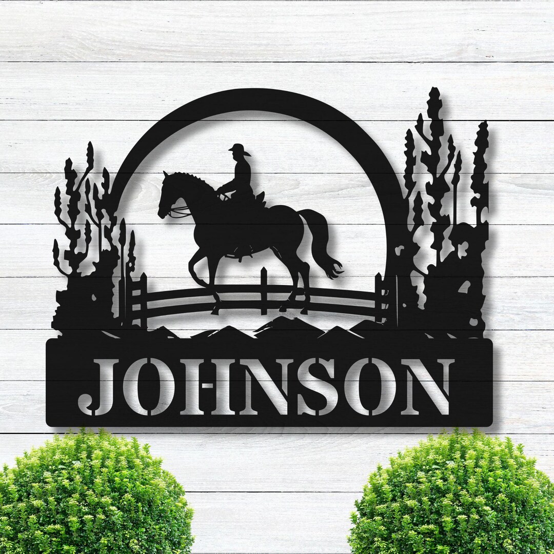 Personalized Horse Riding Arena Sign - Etsy