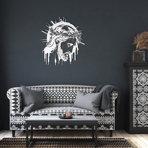 Jesus Metal Wall Art, Jesus Metal Sign Metal Wall Decor, Christian ...