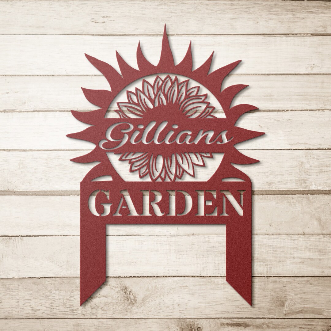 Personalized Sun Stake Sign, Custom Stake Sign, Personalized Stake for ...