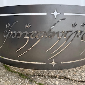 Lord of the Ring Fire Pit - Etsy