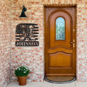 Personalized US Military Boots Metal Sign , Personalized US Military ...