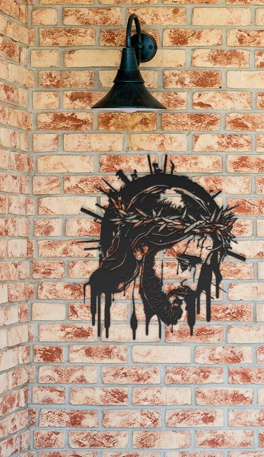 Jesus Metal Wall Art, Jesus Metal Sign Metal Wall Decor, Christian ...
