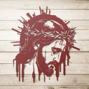Jesus Metal Wall Art, Jesus Metal Sign Metal Wall Decor, Christian ...