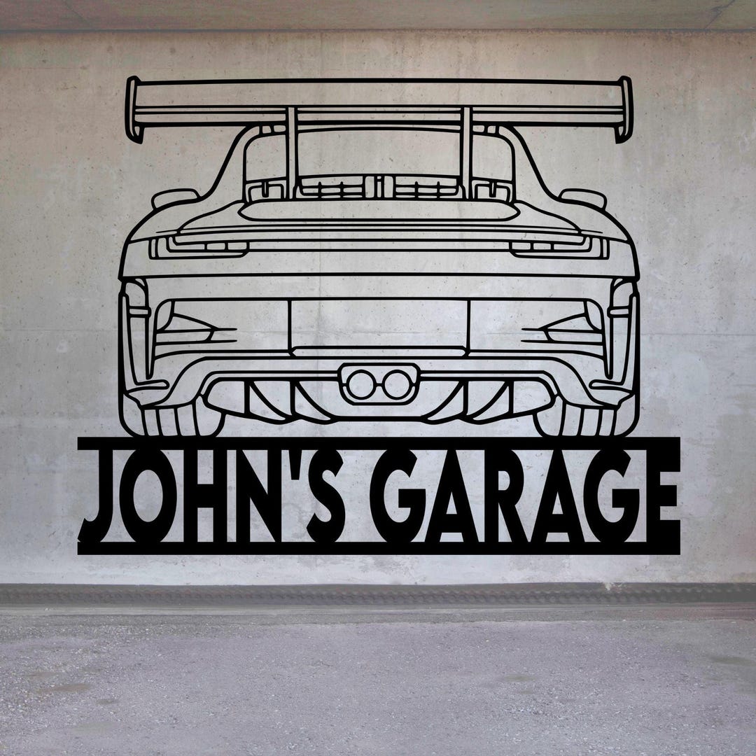Personalized 911 Tail Sports Car Metal Sign: Garage Decor - Etsy