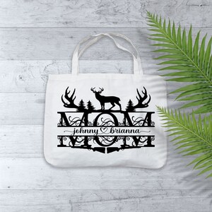 Mom Deer Scene Svg, Mom Split Svg, Mom Svg, Mom Monogram Svg, Hunting ...