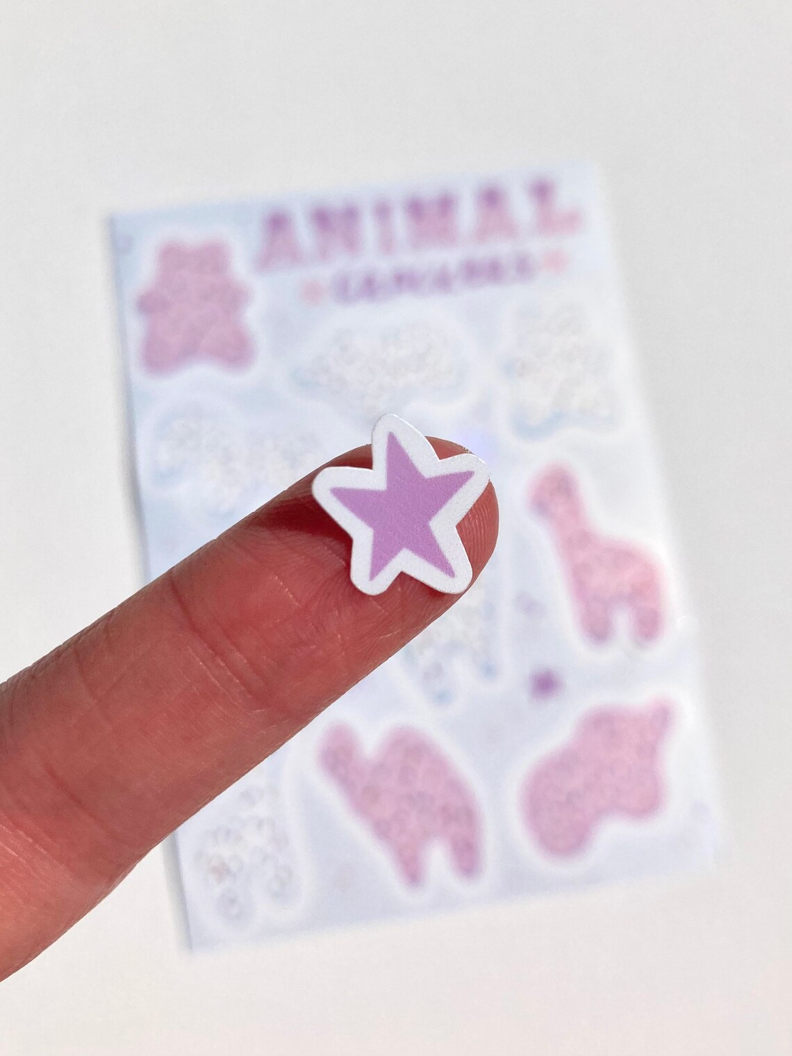 Animal Crackers Sticker Sheet // Cute Stickers Scrapbooking | Etsy