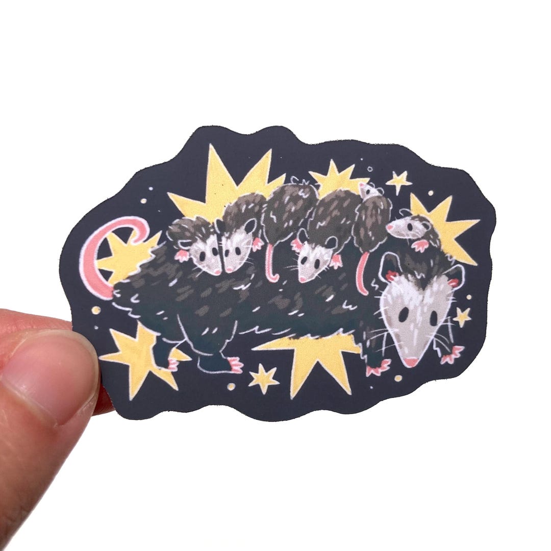Opossums Sticker // Cute Stickers, Scrapbooking, Journaling, Vinyl ...