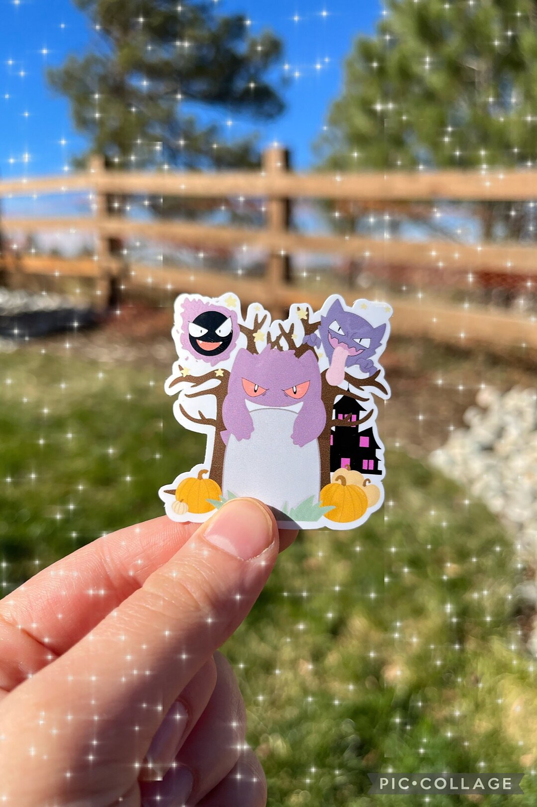 Gengar, Gastly, Haunter Glossy Sticker 2 Pokemon Sticker - Etsy