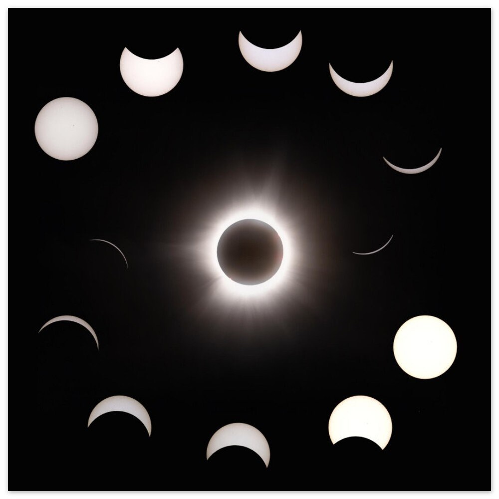 Eclipse Progression premium Semi-glossy Paper Poster - Etsy