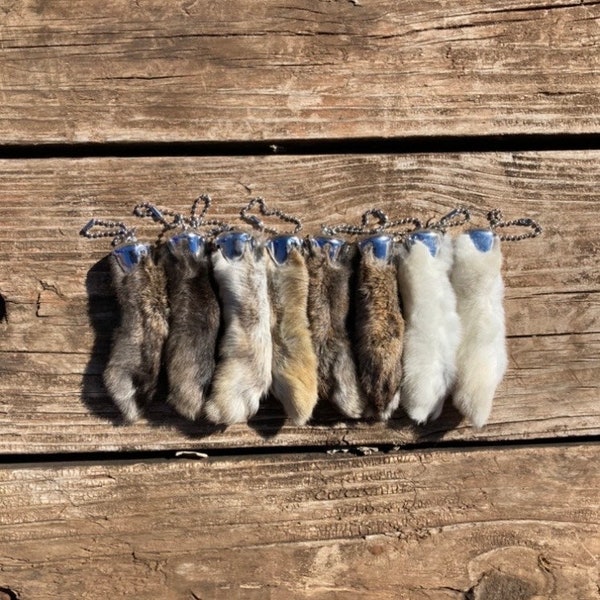Rabbit Foot Keychain - Etsy