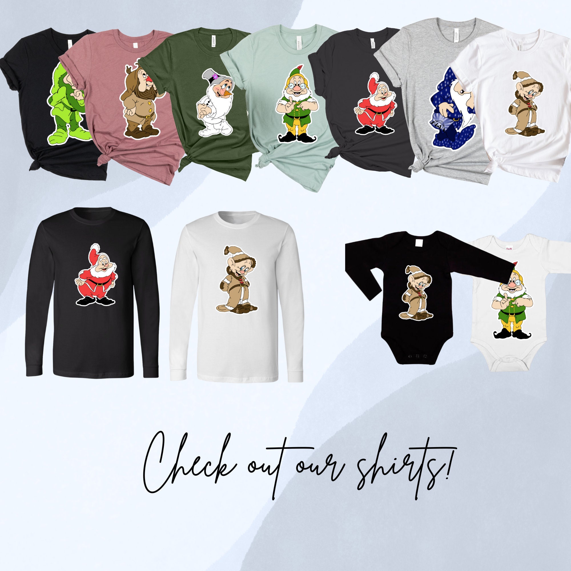 Dwarf Stickers Snow White Seven Dwarfs Christmas Sticker - Etsy