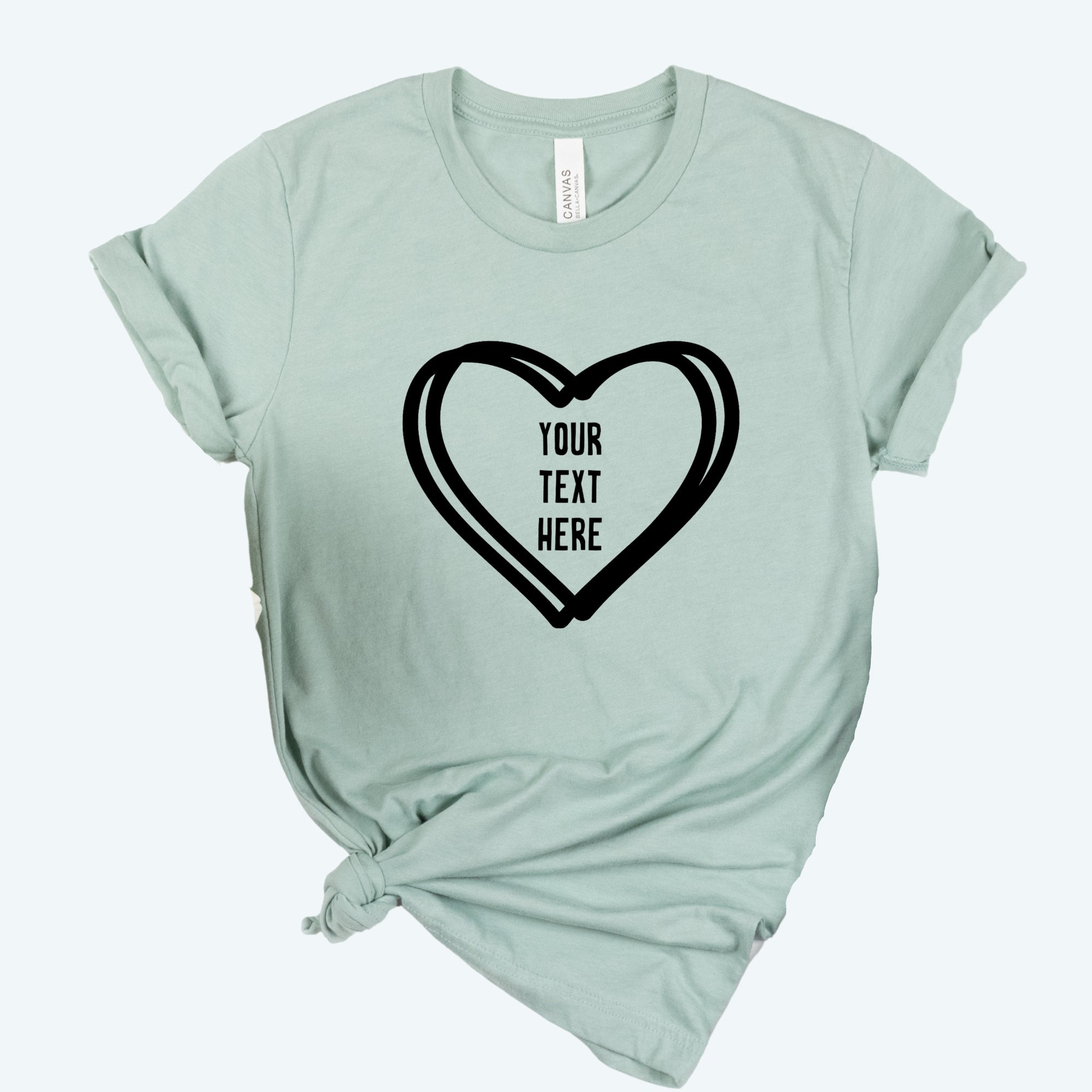 Custom Candy Heart Shirt Valentines Day Shirt Candy Heart Shirt