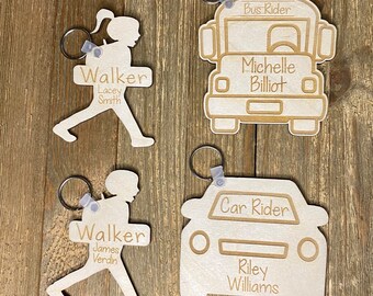 Car Rider School Tag - Etsy