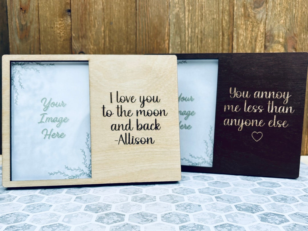 Personalized Picture Frame Custom Photo Picture Frame Home Decor ...