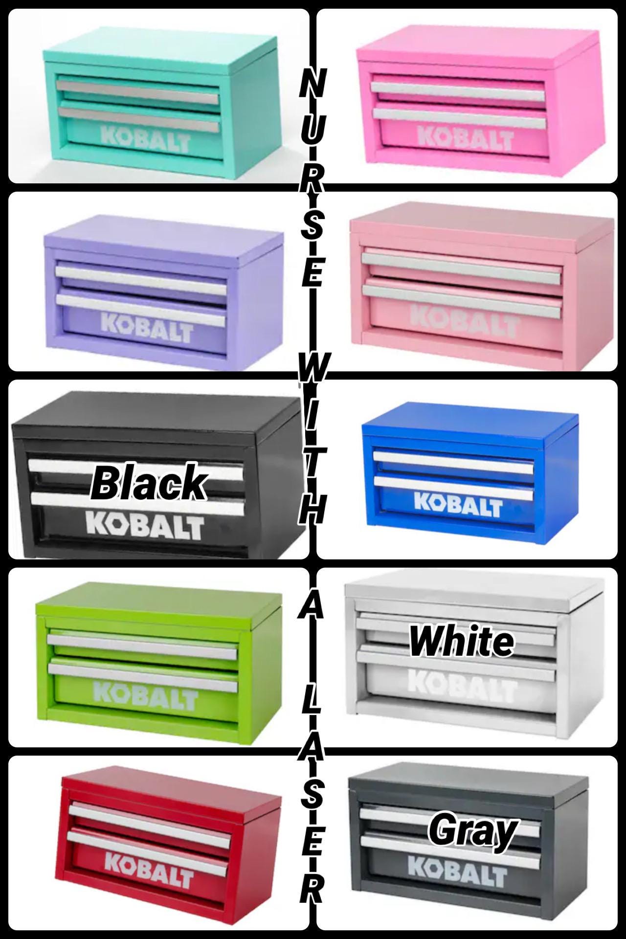 CUSTOM ENGRAVED Mini TOOLBOX, Couture Bows, Kobalt Mini Toolbox ...