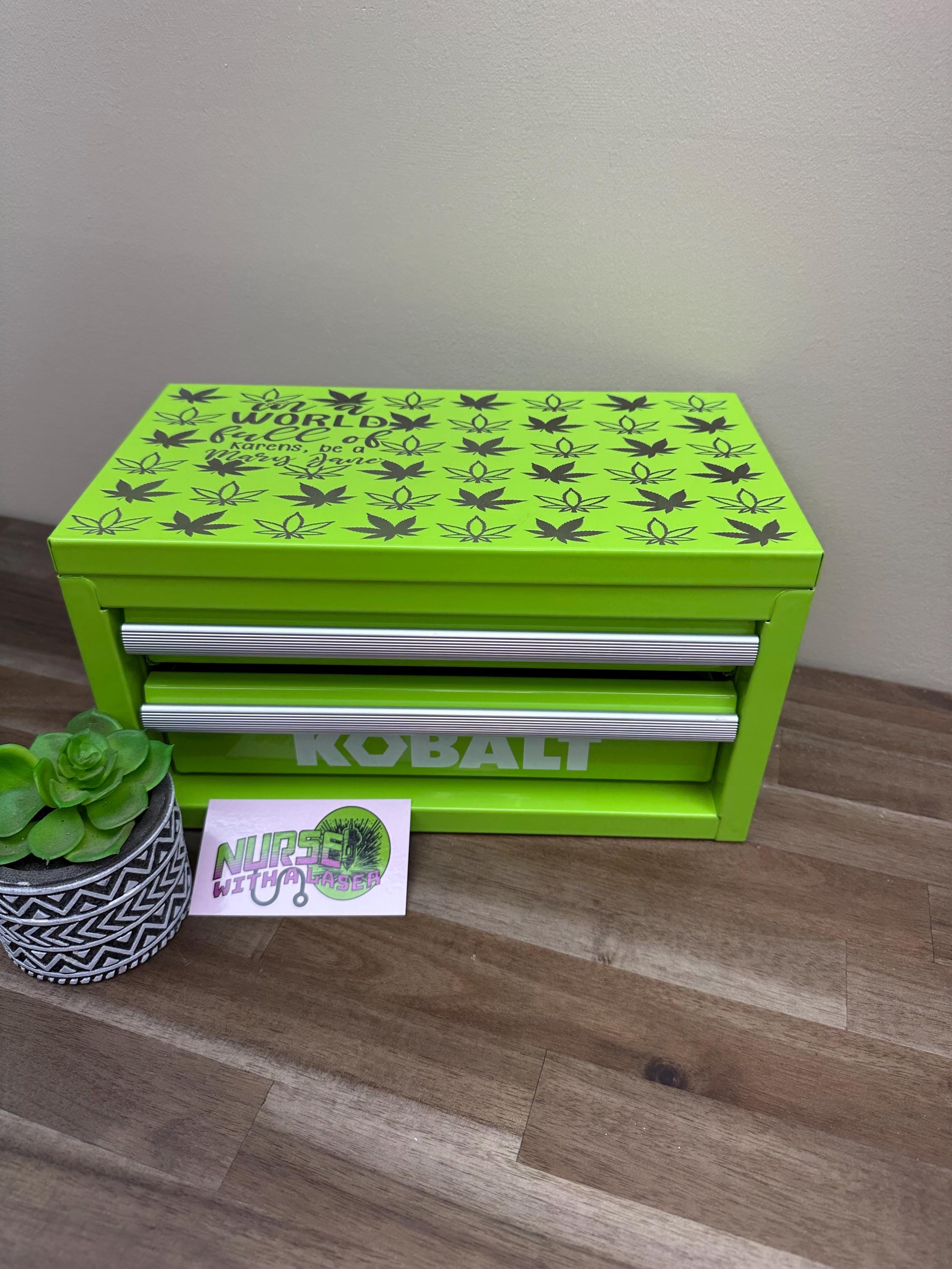 Custom Kobalt Mini Toolbox Stash Box: Laser Etched Design - Etsy