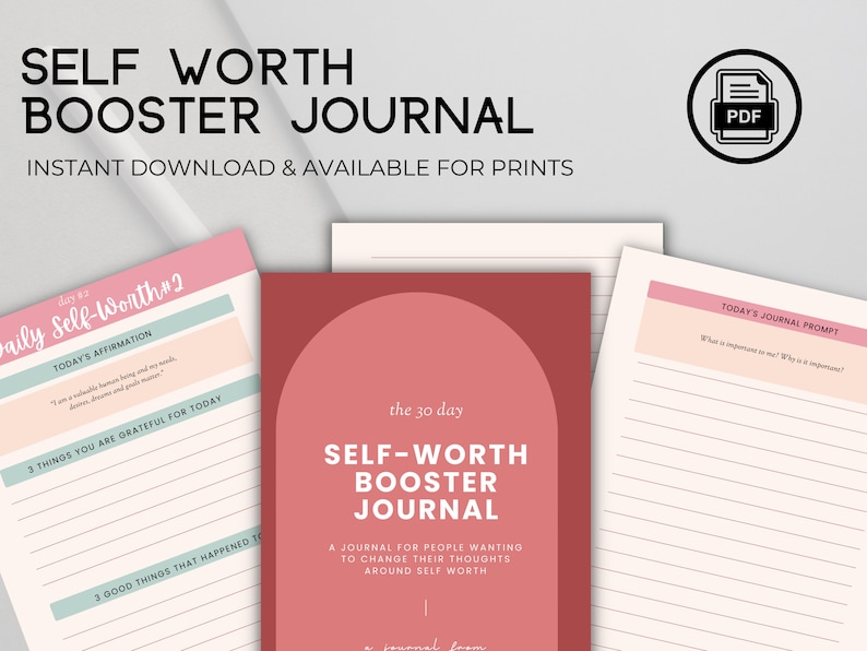 30 DAY Self Worth PDF Journal for ADHD Adults Wanting to Change ...