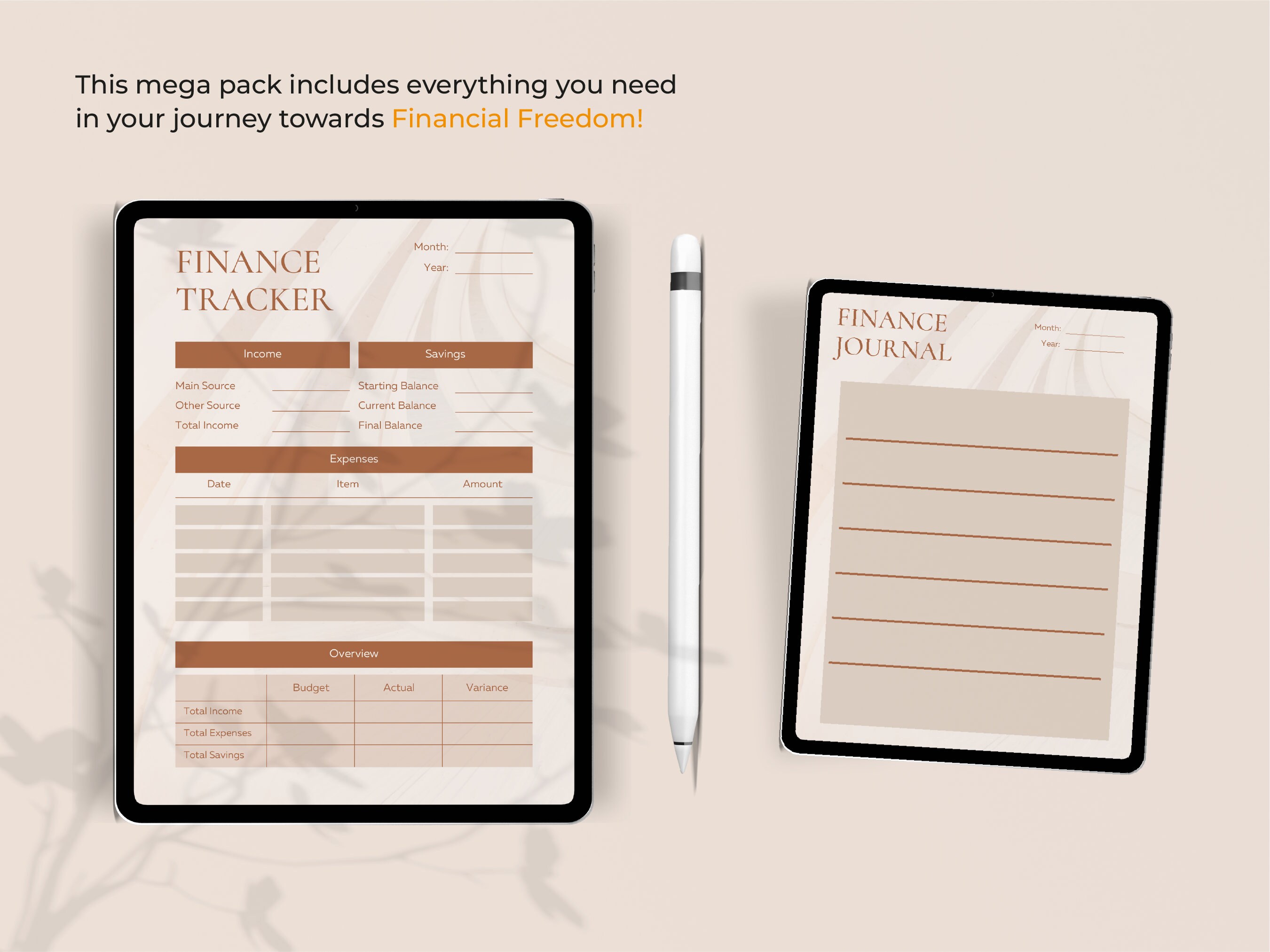 PDF Printable Finance Tracker Instant Access Printable - Etsy