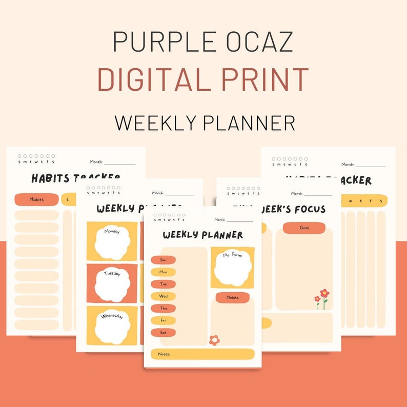 PDF Printable to Do List Planner Daily & Weekly Desk Notepad - Etsy