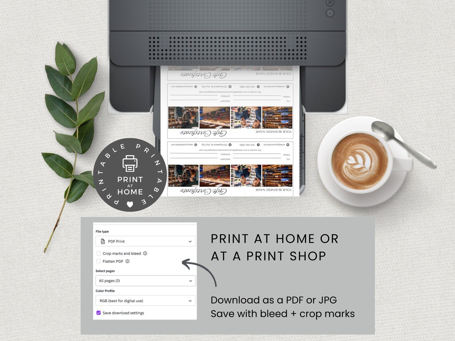 Hardware Store Gift Certificate Template: Editable Canva Design ...