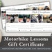 Editable Gift Certificate Motorbike Lessons | Edit Template in Canva ...
