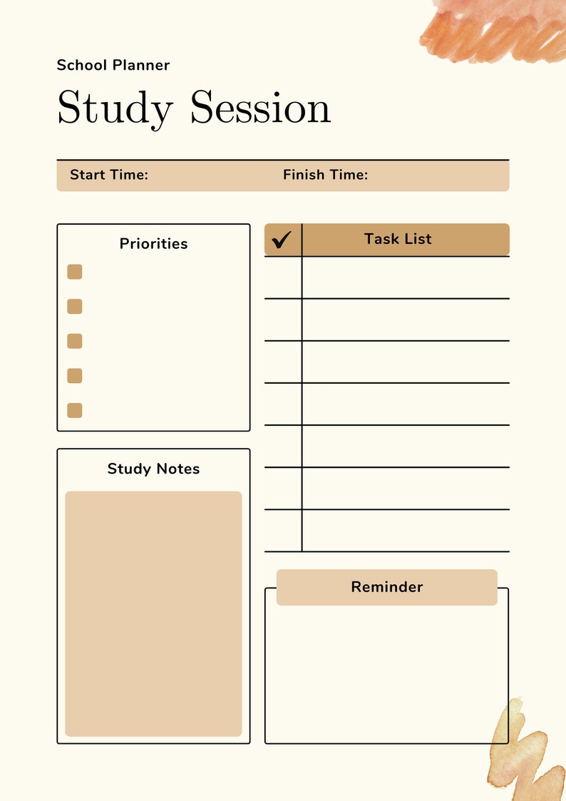 PDF Printable Student Planner Printable Planner College - Etsy