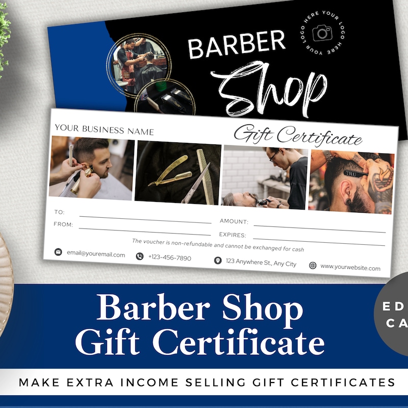 Barber Certificate Template - Etsy