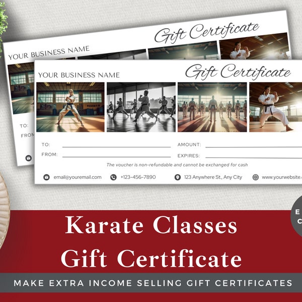 Karate Certificate - Etsy