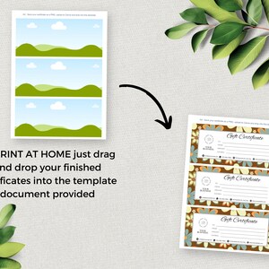 Editable Retro Gift Certificate | Edit Template in Canva | Instant ...