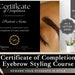 Certificate of Completion for Eyebrow Styling Course Certificate ...