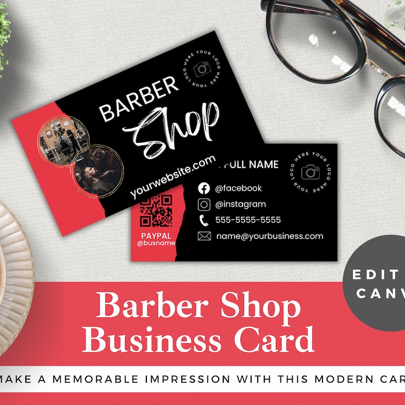 Barber Business Card - Etsy