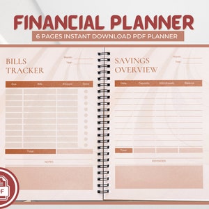 PDF Printable Finance Tracker Instant Access Printable - Etsy