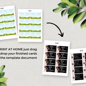 Spa Business Card Template Bundle | Pink & Black Design Edit in Canva ...