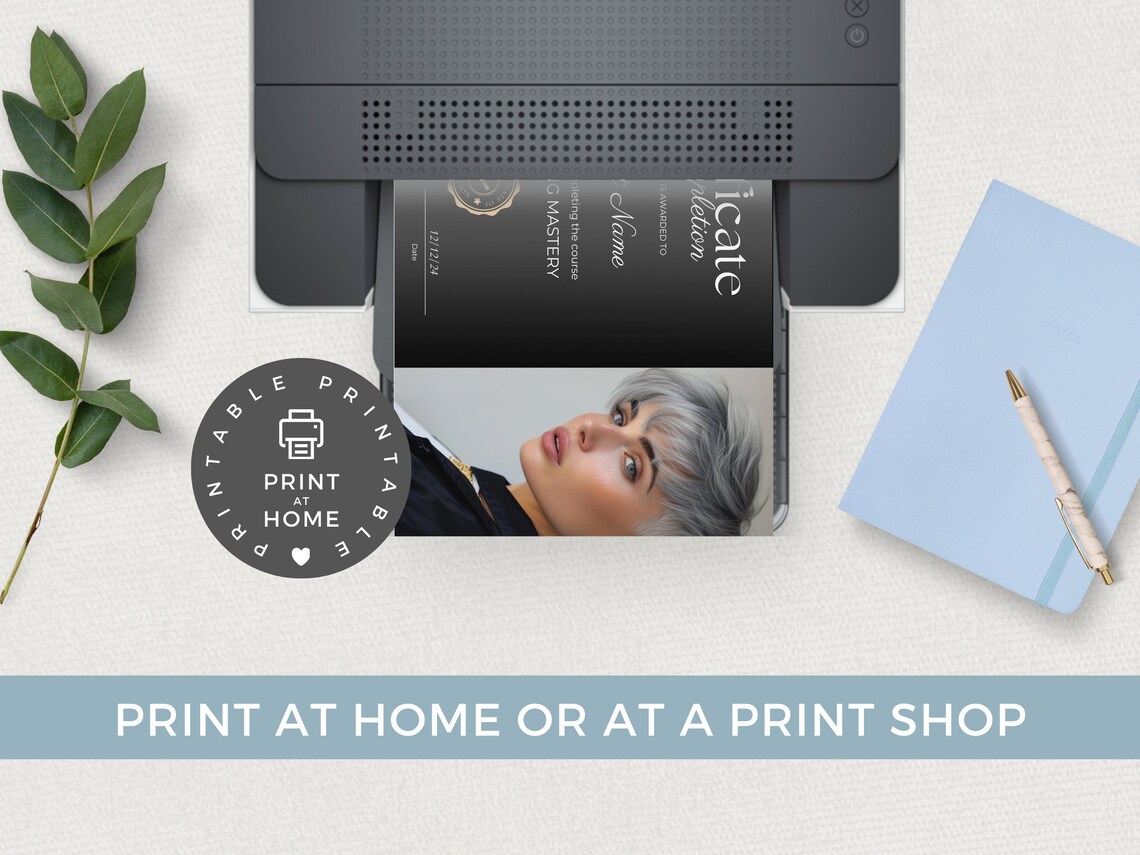 Certificate of Completion Hair Styling Course | Certificate Template ...