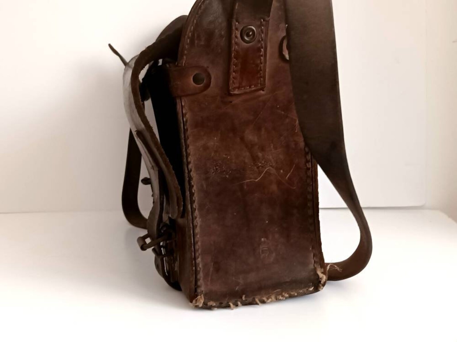 French Postman PTT Bg in Real Leather - Etsy