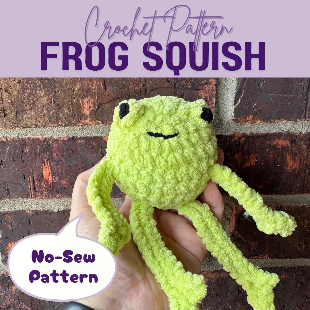 Frog Squish Crochet Pattern - Beginner Friendly No Sew Crochet Project ...