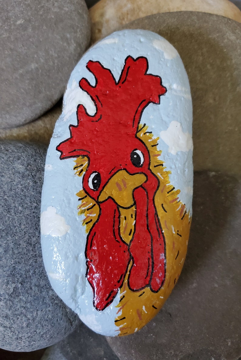 Rooster Rock Art - Etsy
