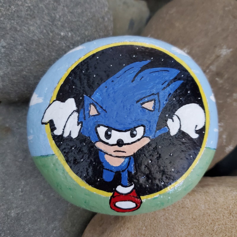 Paint Hedgehog Rock - Etsy