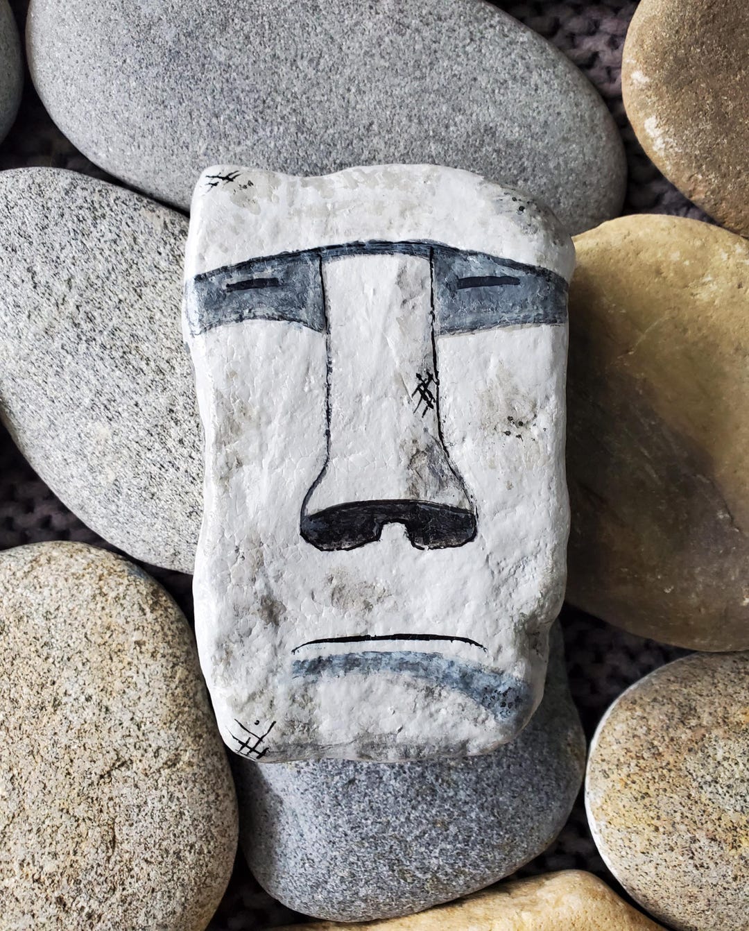 Easter Island Moai Head - Etsy