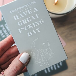 Sweary Positive Affirmations Cards, Tarot Style | Badass Affirmations ...