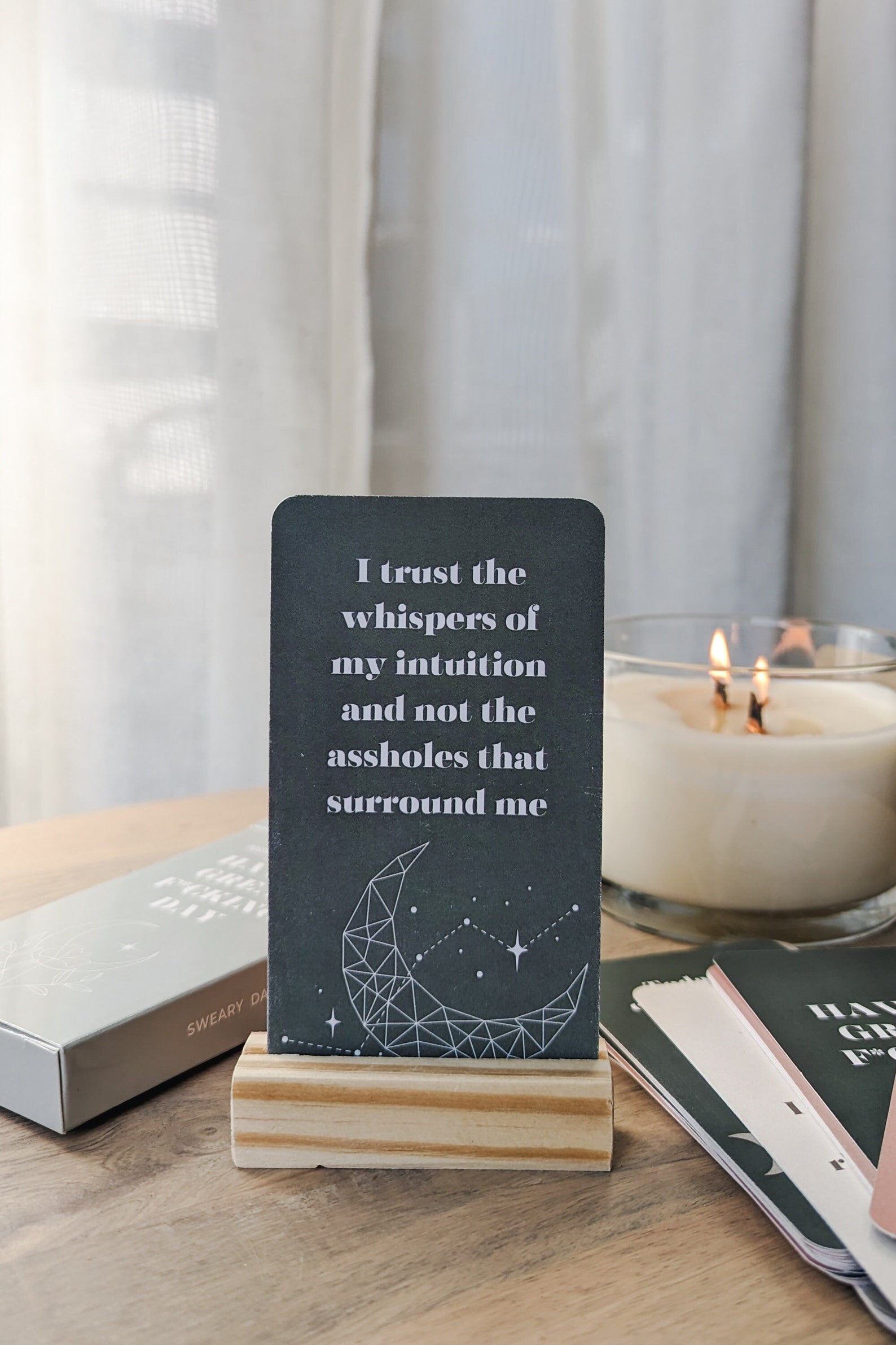 Sweary Positive Affirmations Cards, Tarot Style | Badass Affirmations ...
