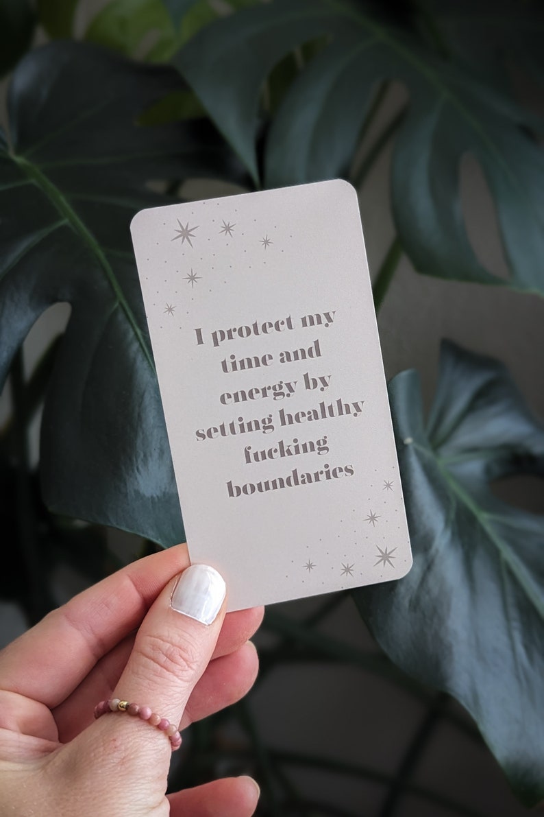 Sweary Positive Affirmations Cards, Tarot Style | Badass Affirmations ...