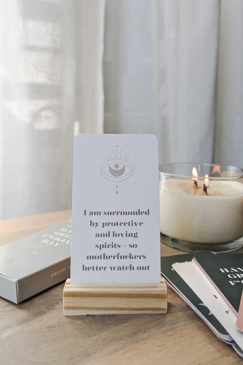Sweary Positive Affirmations Cards, Tarot Style | Badass Affirmations ...