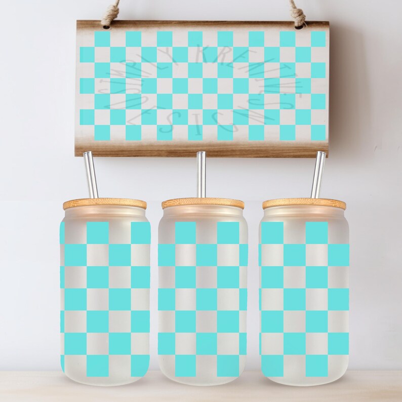Blue Checkered Pattern PNG Digital Download - Etsy