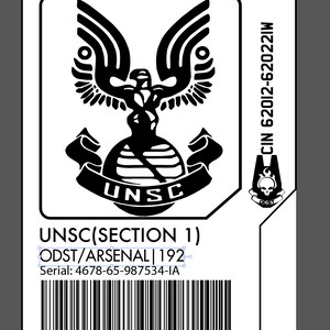 UNSC / ONI Identification Cards Halo - Etsy Australia