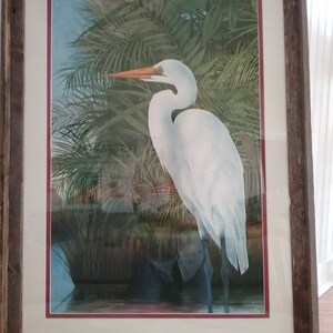 Great White Egret Fine Art Print-great Egret Art Print-egret Bird Art ...