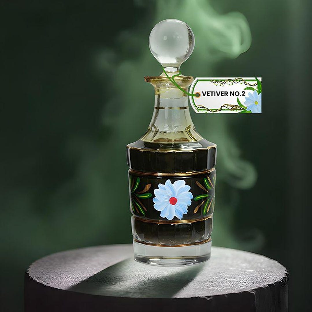 Vetiver No.2 Attar Made in Kannauj, A 2nd Press Blend | Smoky Earthy ...