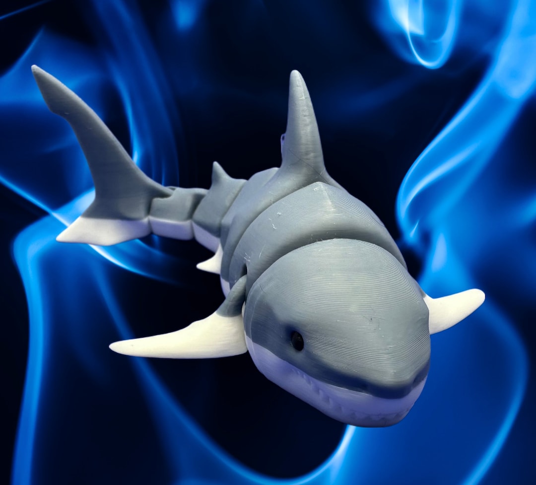 Mother of All Sharks Articulated Great White Shark, Official Model ...