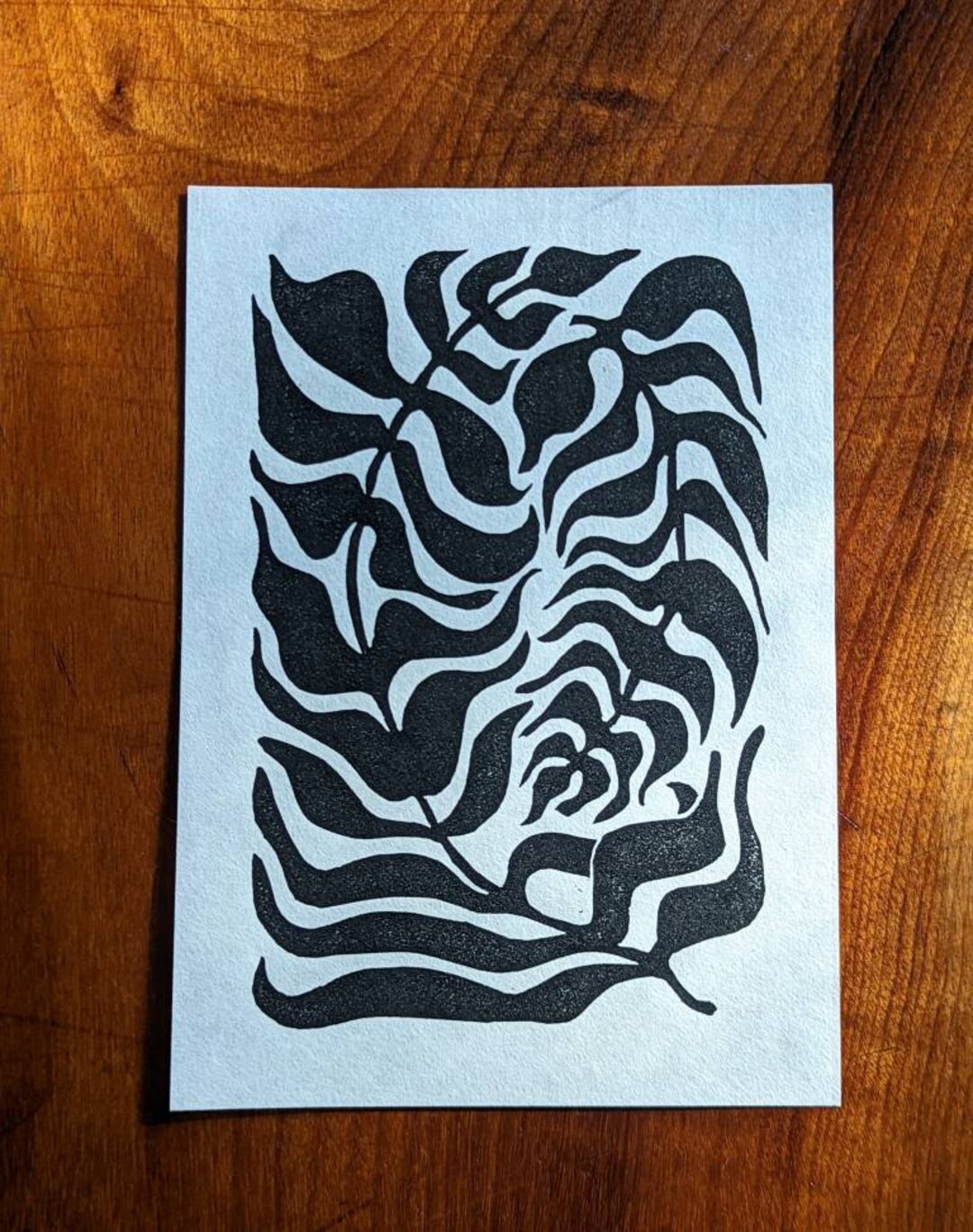 Ferns, Block Print on Paper, Signed and Dated Open Edition - Etsy
