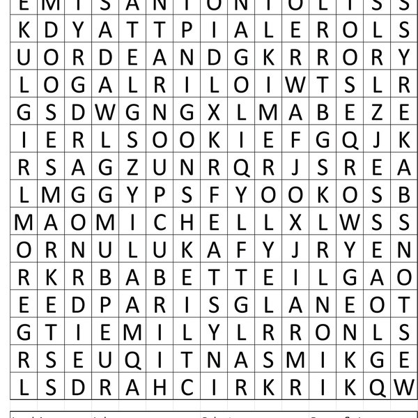 Gilmore Girl Word Search - Etsy Canada
